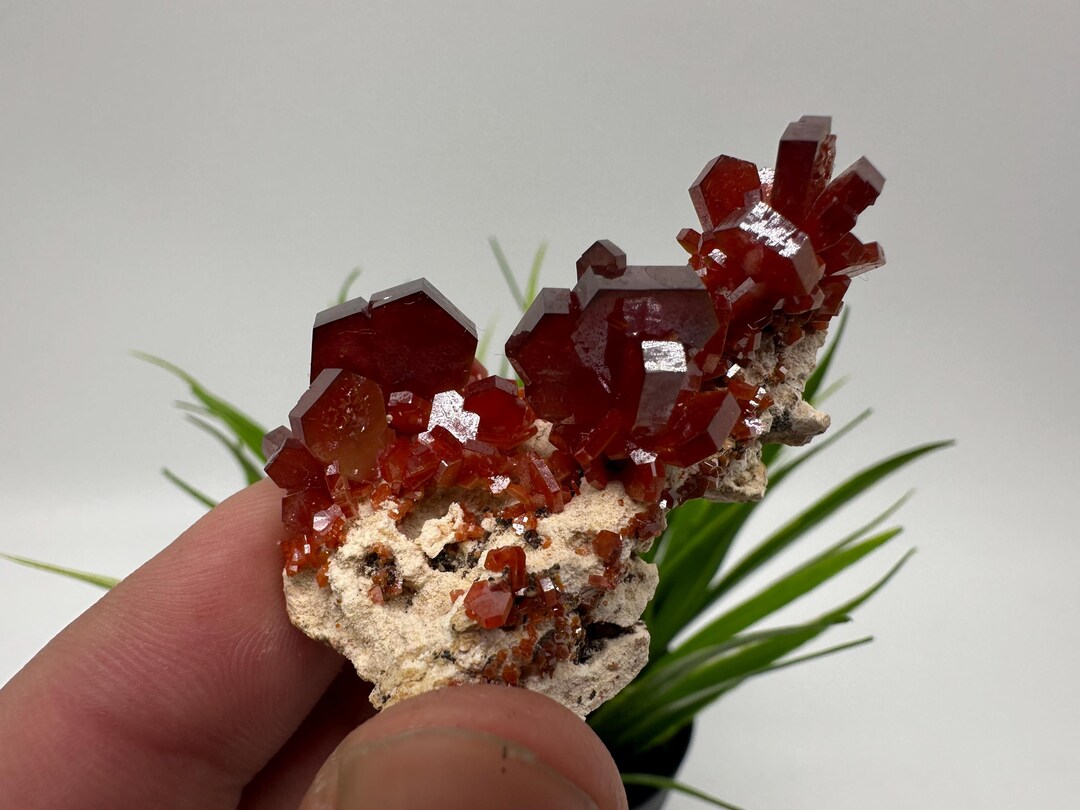 Red Vanadinite on Matrix From Morocco,crystal, Mineral,specimen,cluster ...