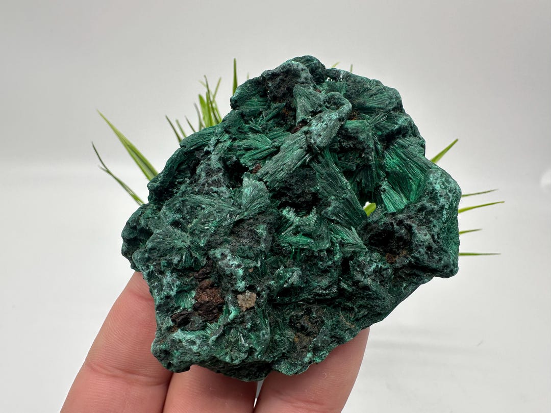 Moroccan Green Malachite on Matrix, Mineral Specimen - Etsy