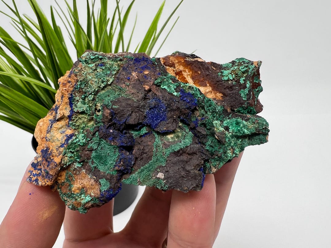 Green Malachite on Matrix, Moroccan Mineral Specimen - Etsy