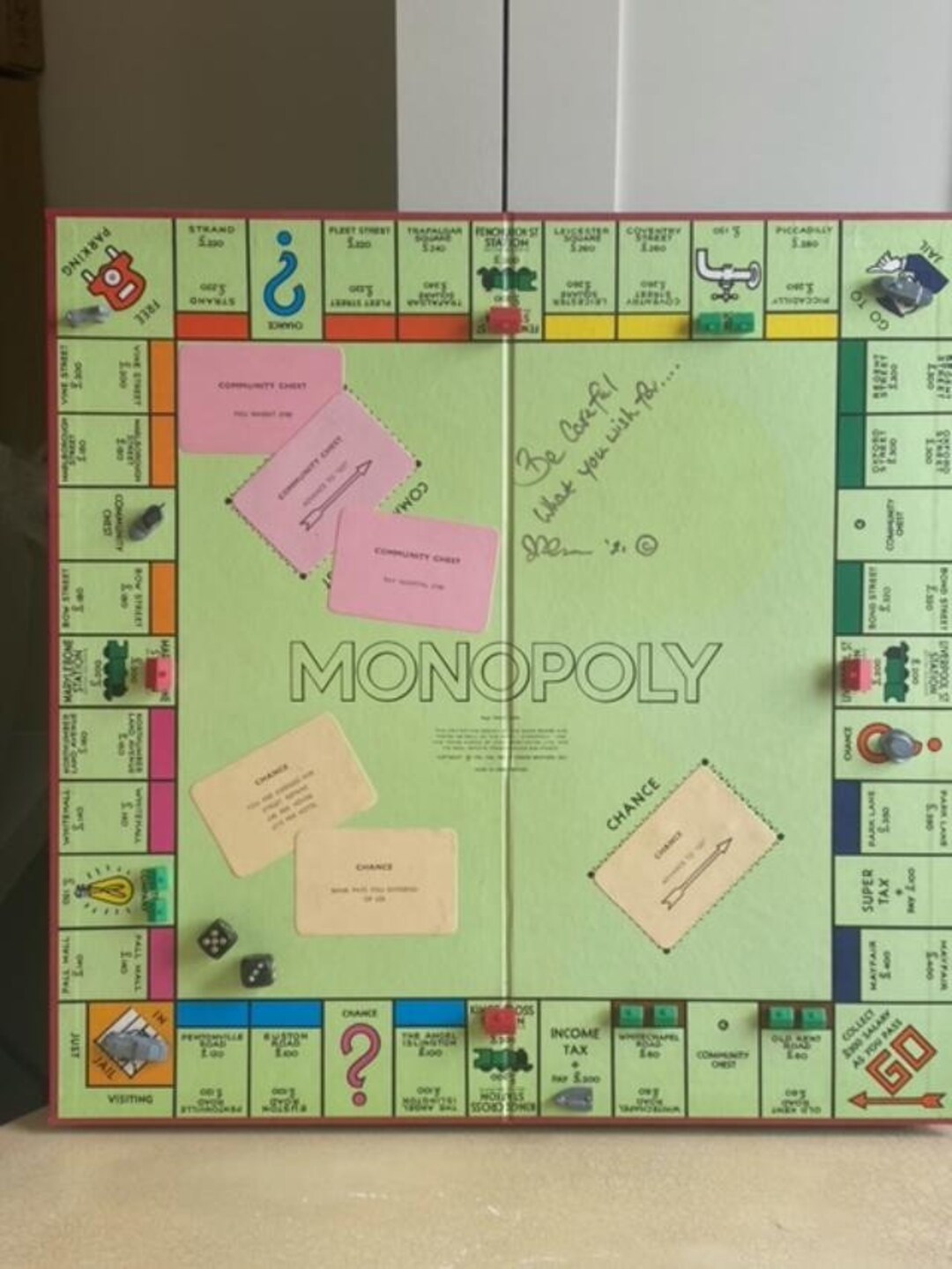 Original Monopoly Art Work 'be Careful What You Wish For' From 2021 ...