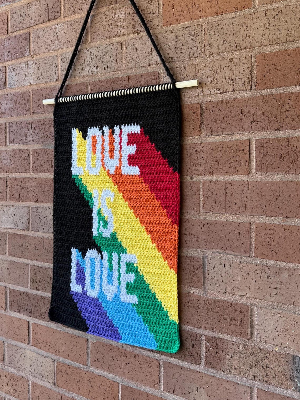 Love is Love Wall Hanging | Crochet Pattern | Craftivism Collection ...