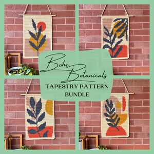 Boho Botanicals Wall Hanging Bundle | Crochet Pattern | Wall Decor ...