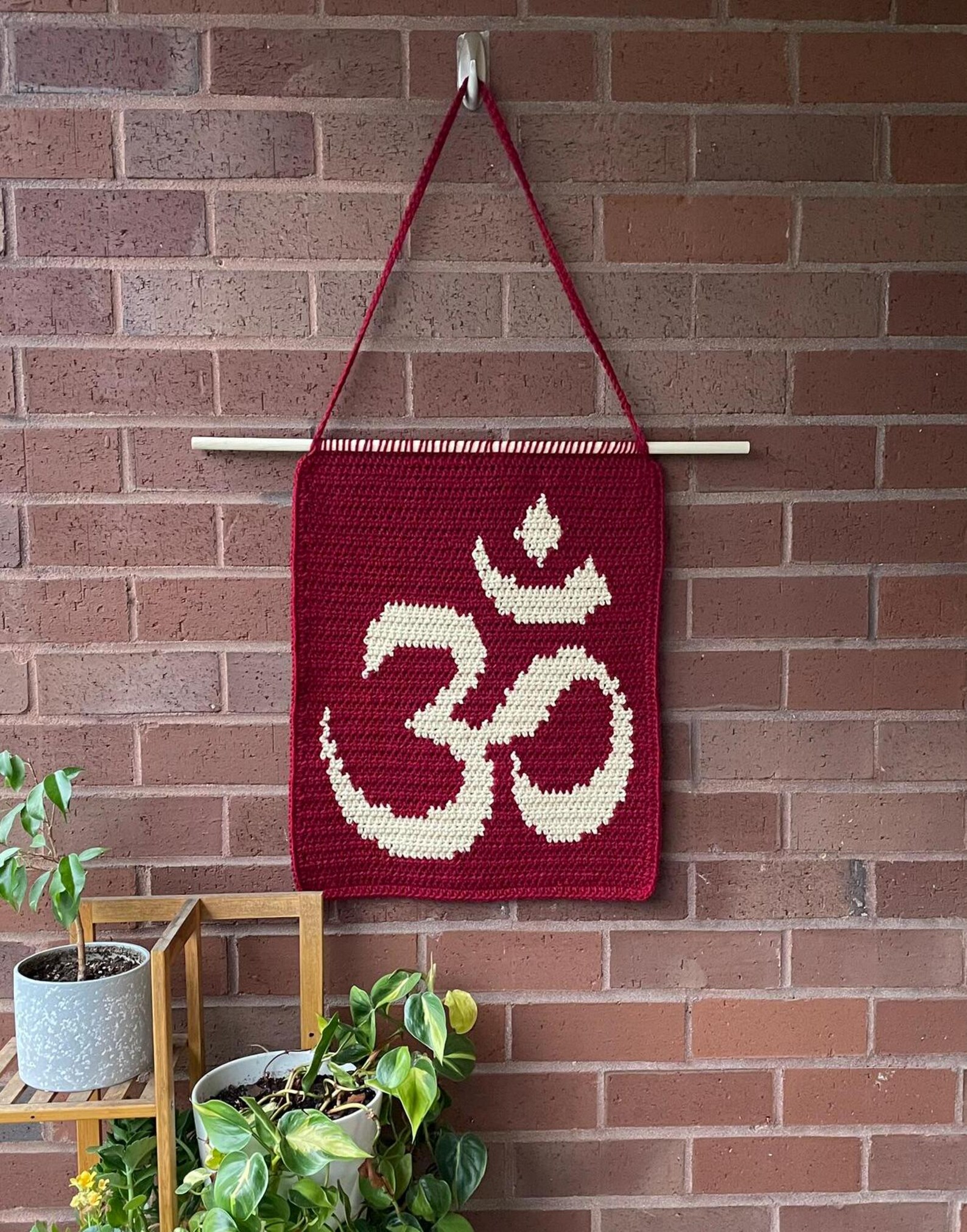 Ohm Wall Hanging | Crochet Pattern | Yoga Series | Wall Decor ...