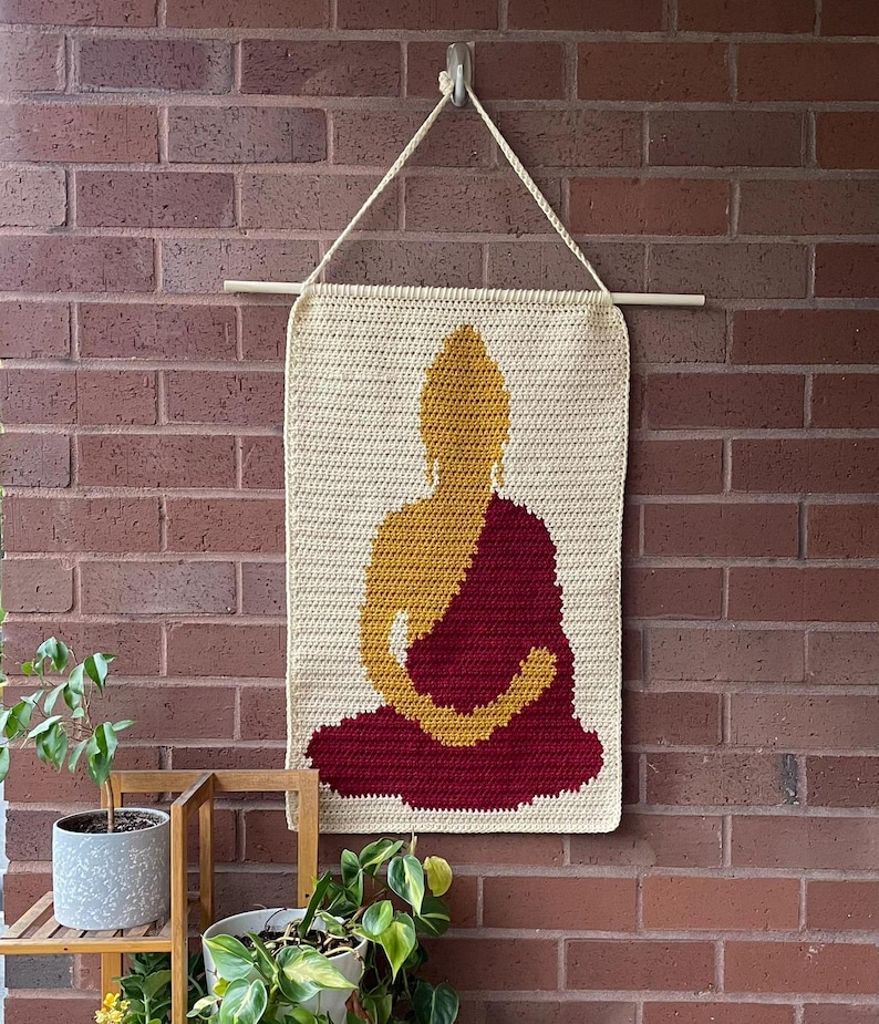 Buddha Wall Hanging | Crochet Pattern | Yoga Series | Wall Decor ...
