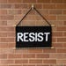Resist Wall Hanging & Wearable Sign | Crochet Pattern | Protest Sign ...