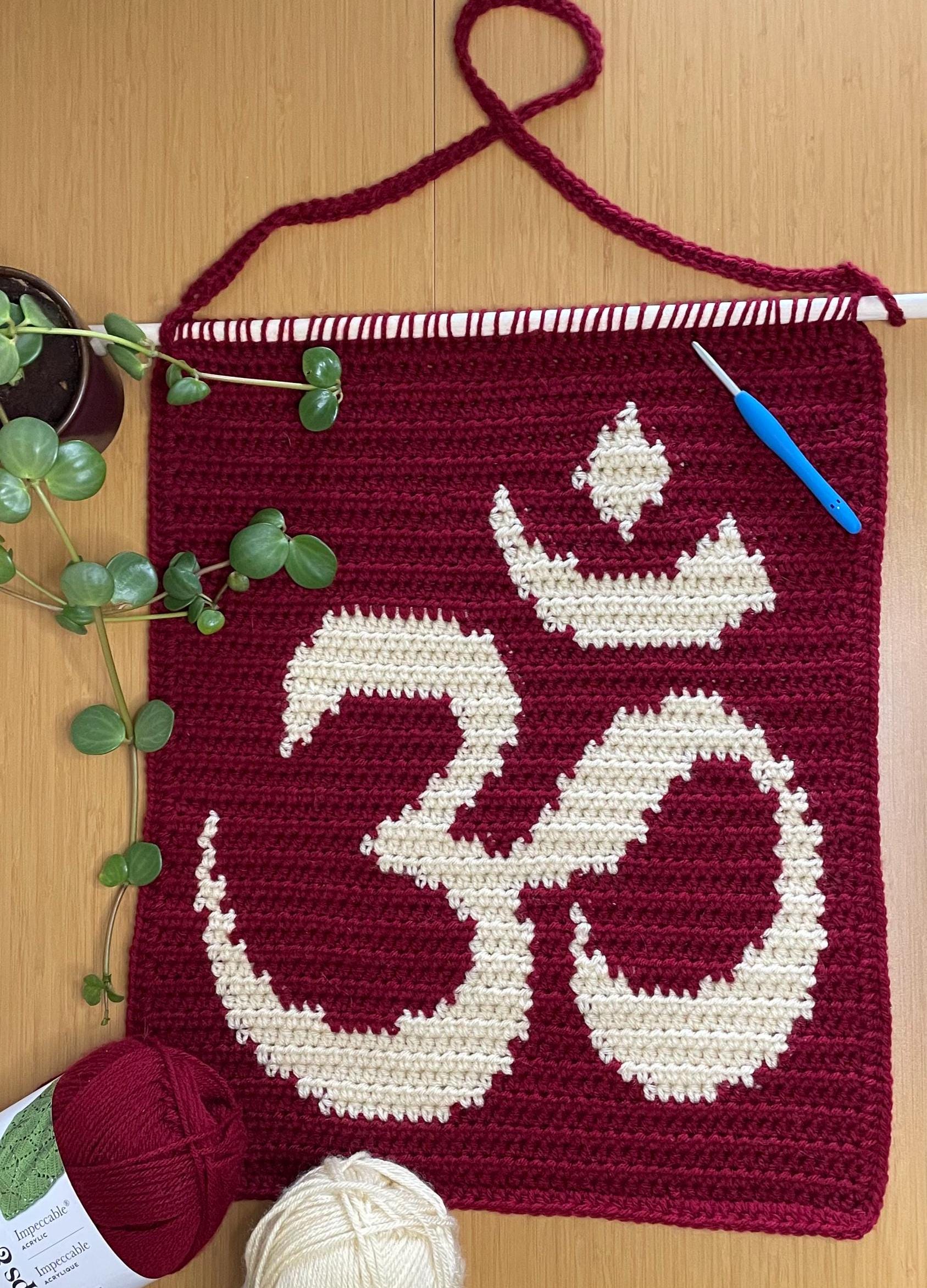 Ohm Wall Hanging | Crochet Pattern | Yoga Series | Wall Decor ...