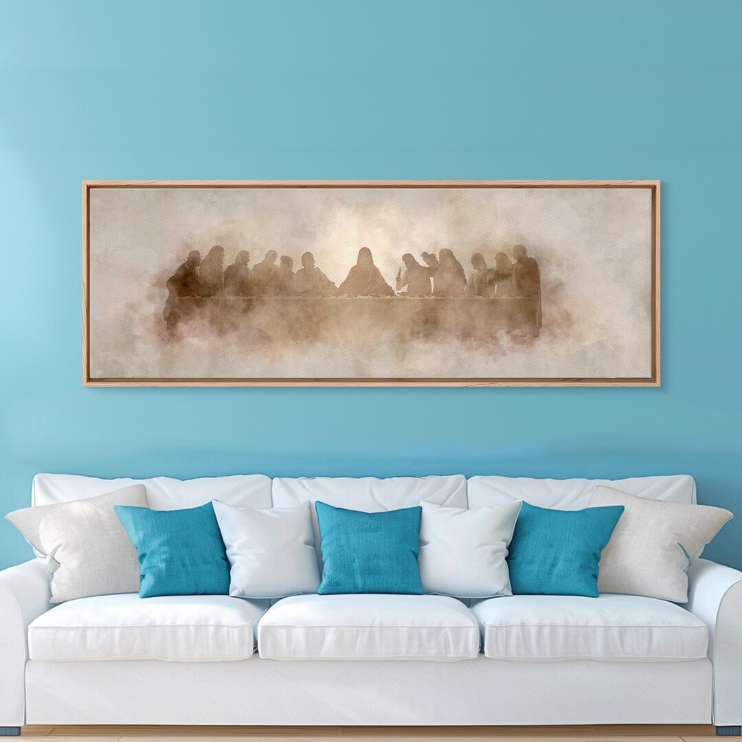Heavenly Communion, Framed Canvas Print, Christian Art Canvas ...