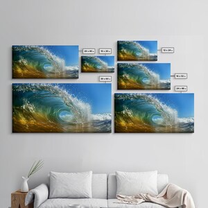 Barrel Wave Canvas Print: Surfing Photography, Coastal Wall Art - Etsy