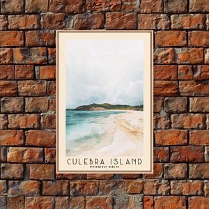 Culebra Island, Puerto Rico Watercolor Print, Vacation Gift, Puerto ...