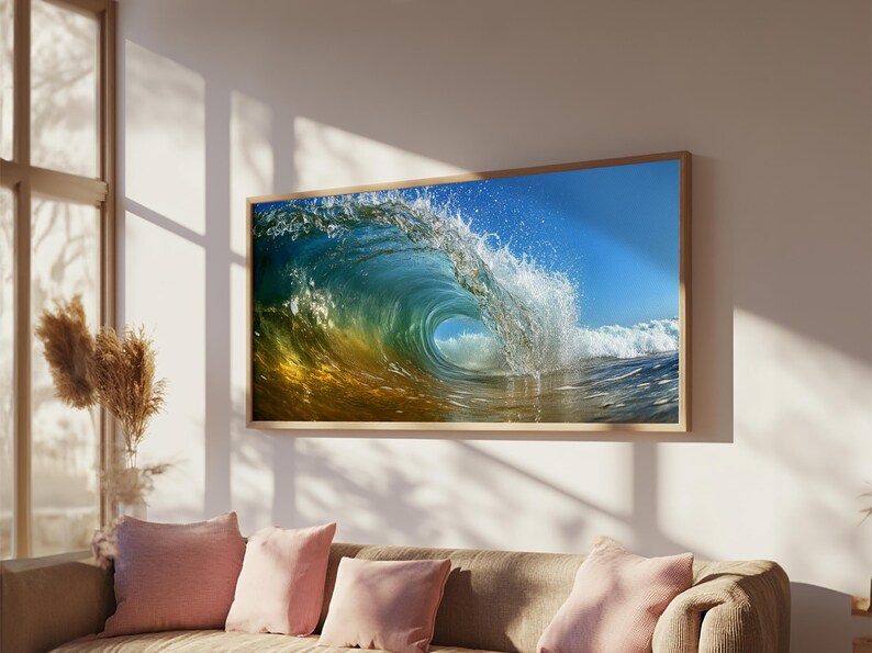 Barrel Wave Canvas Print: Surfing Photography, Coastal Wall Art - Etsy