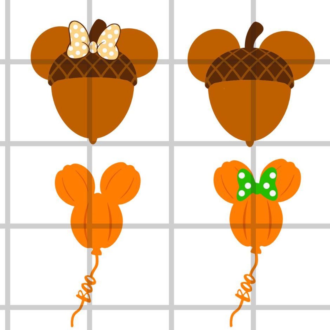 Happy Fall Bundle, Mickey SVG Digital File, Mickey Head Pumpkin Svg - Etsy