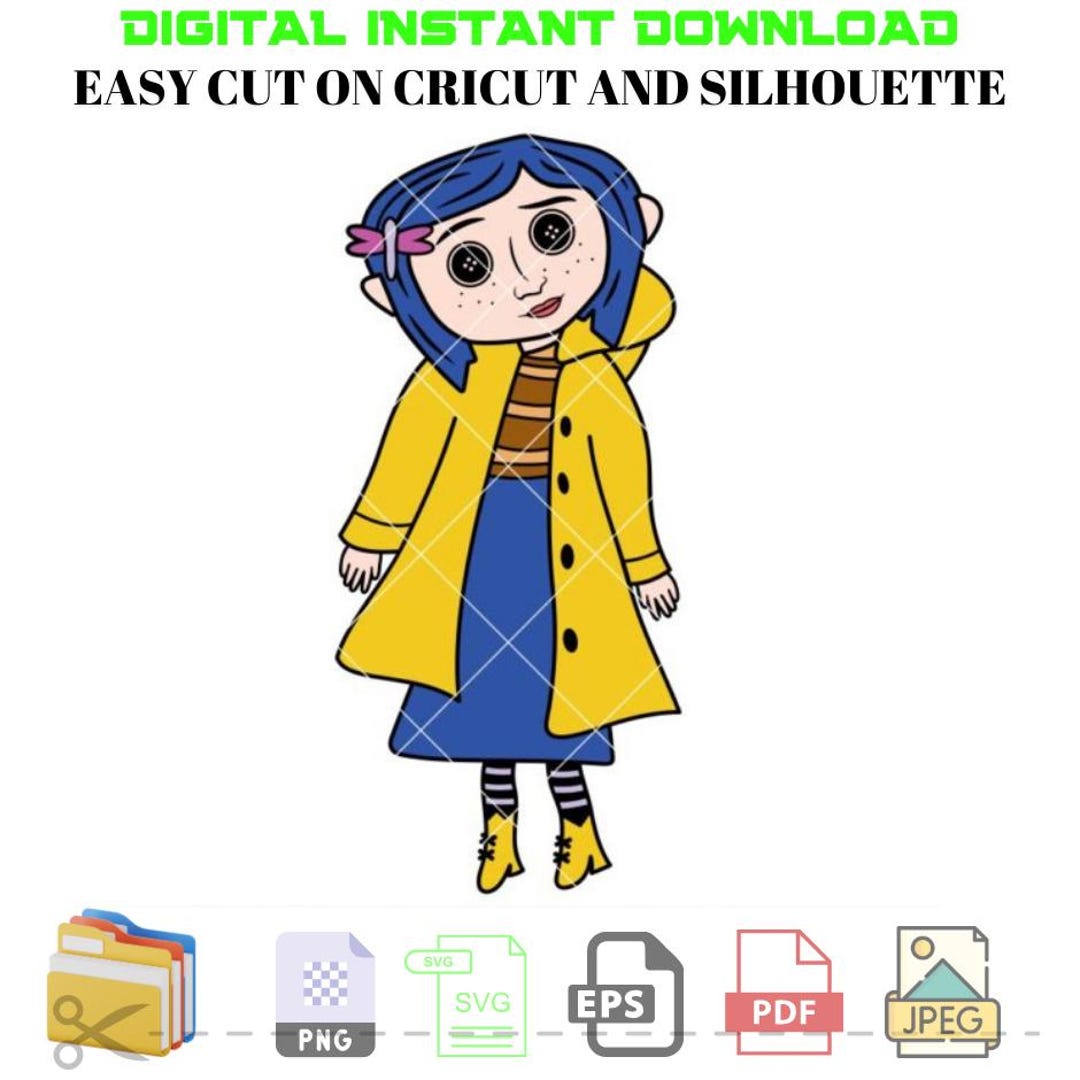 Coraline Svg, Coraline Button Eyes Svg, Halloween Svg, Película de ...