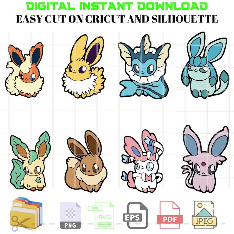 Eevee Svg - Etsy