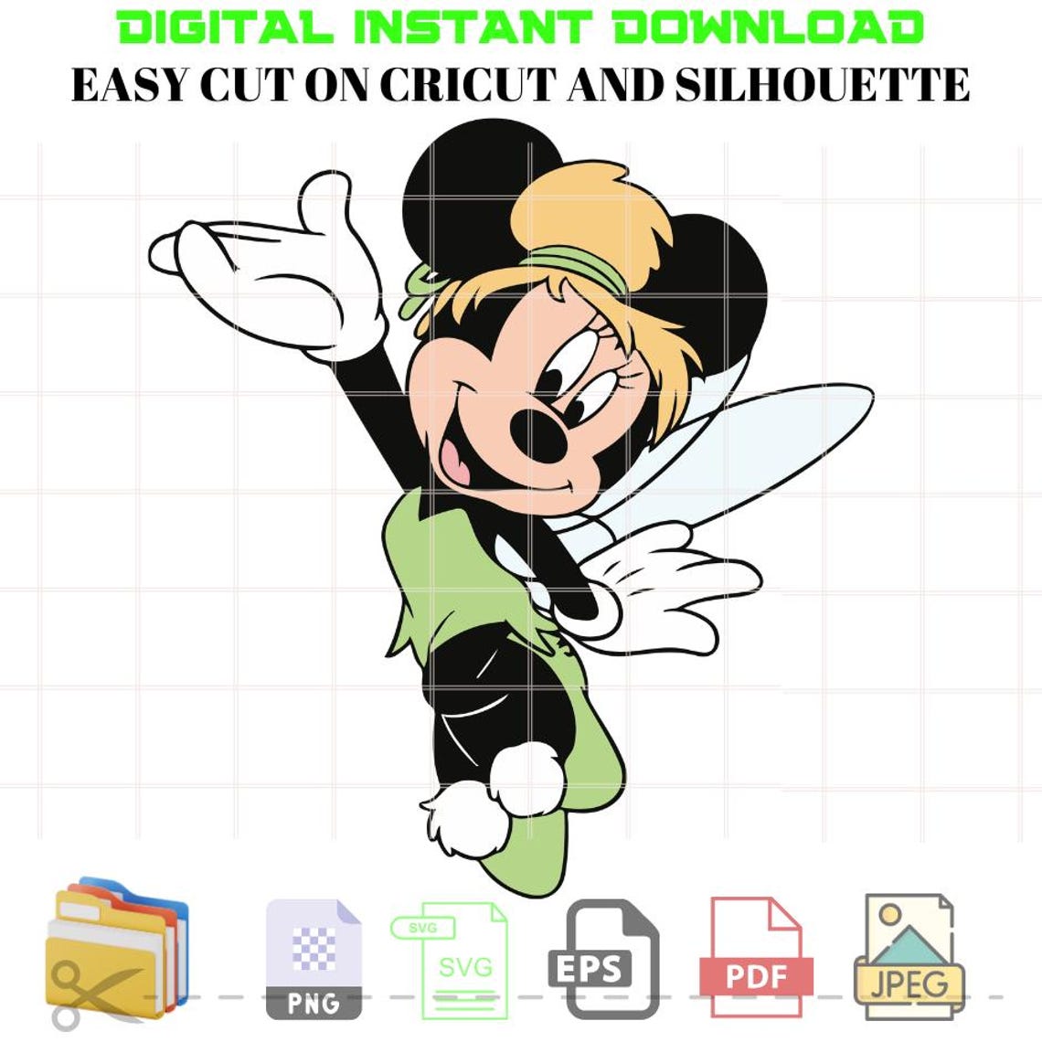 Minnie Tinkerbell SVG Halloween Twinkle Cutting Files, Tinkerbell Svg ...