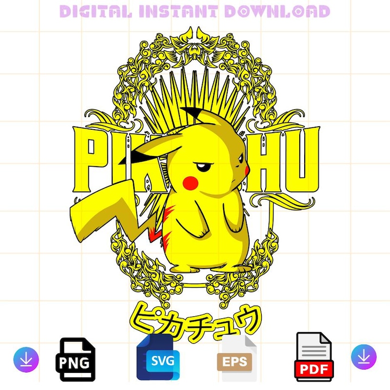 Pikachu Svg Layered - Etsy