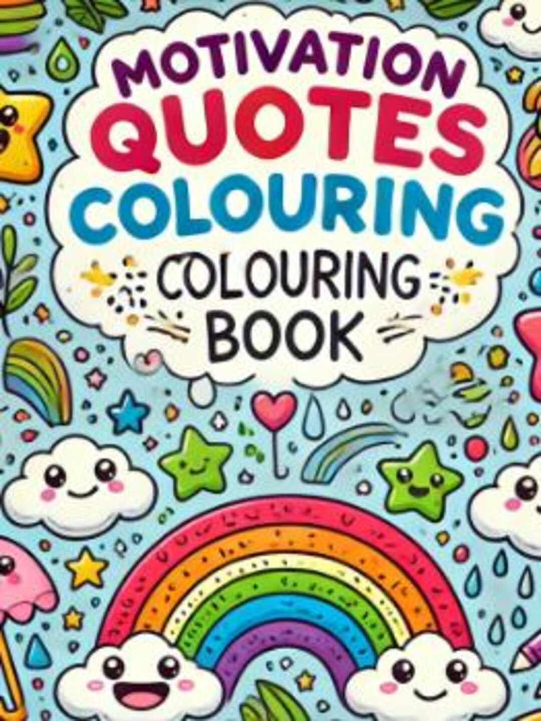 Cute Motivational Quotes Colouring Book for Kids: 20+ Delightful ...