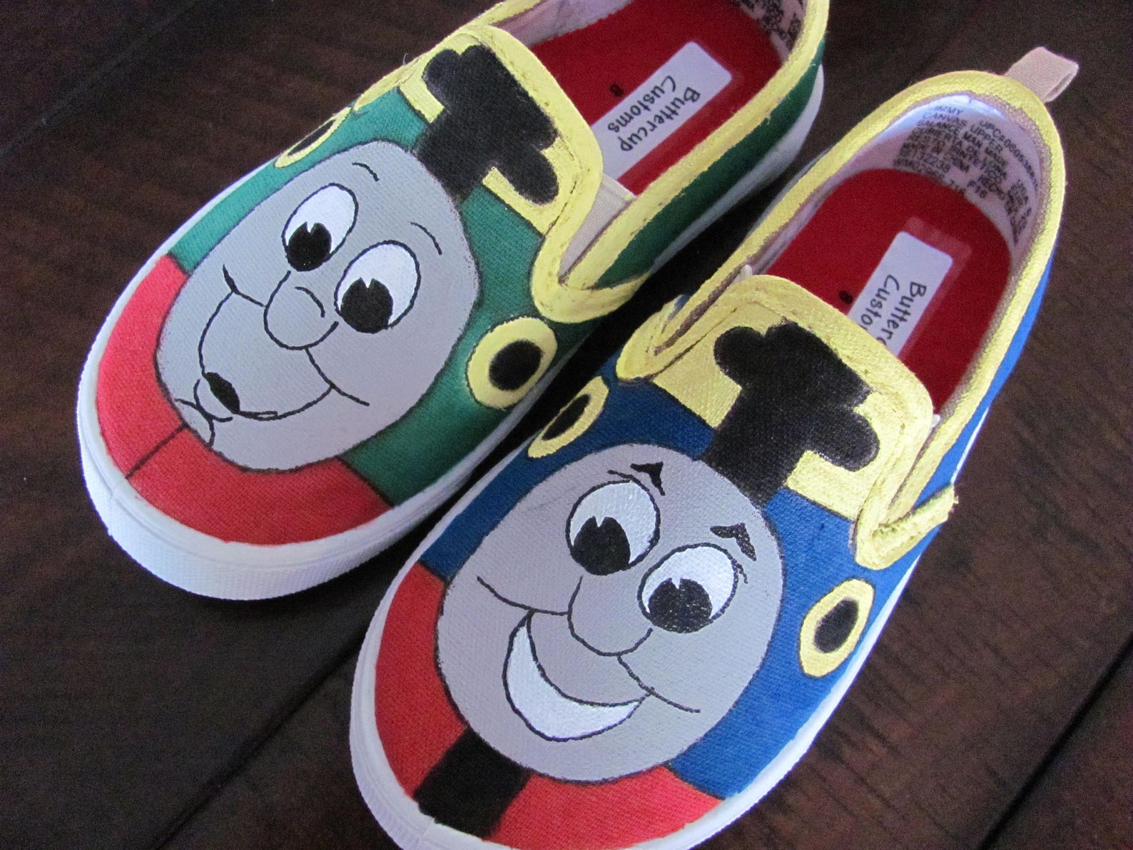 Choo Choo Train Shoes Custom Made Hand Painted - Etsy Ireland