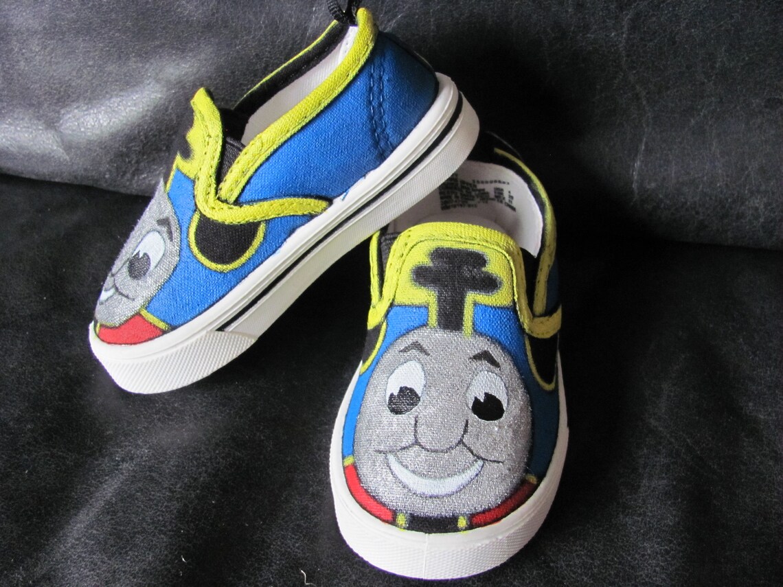 Hand Painted Custom Choo Choo Train Shoes - Etsy