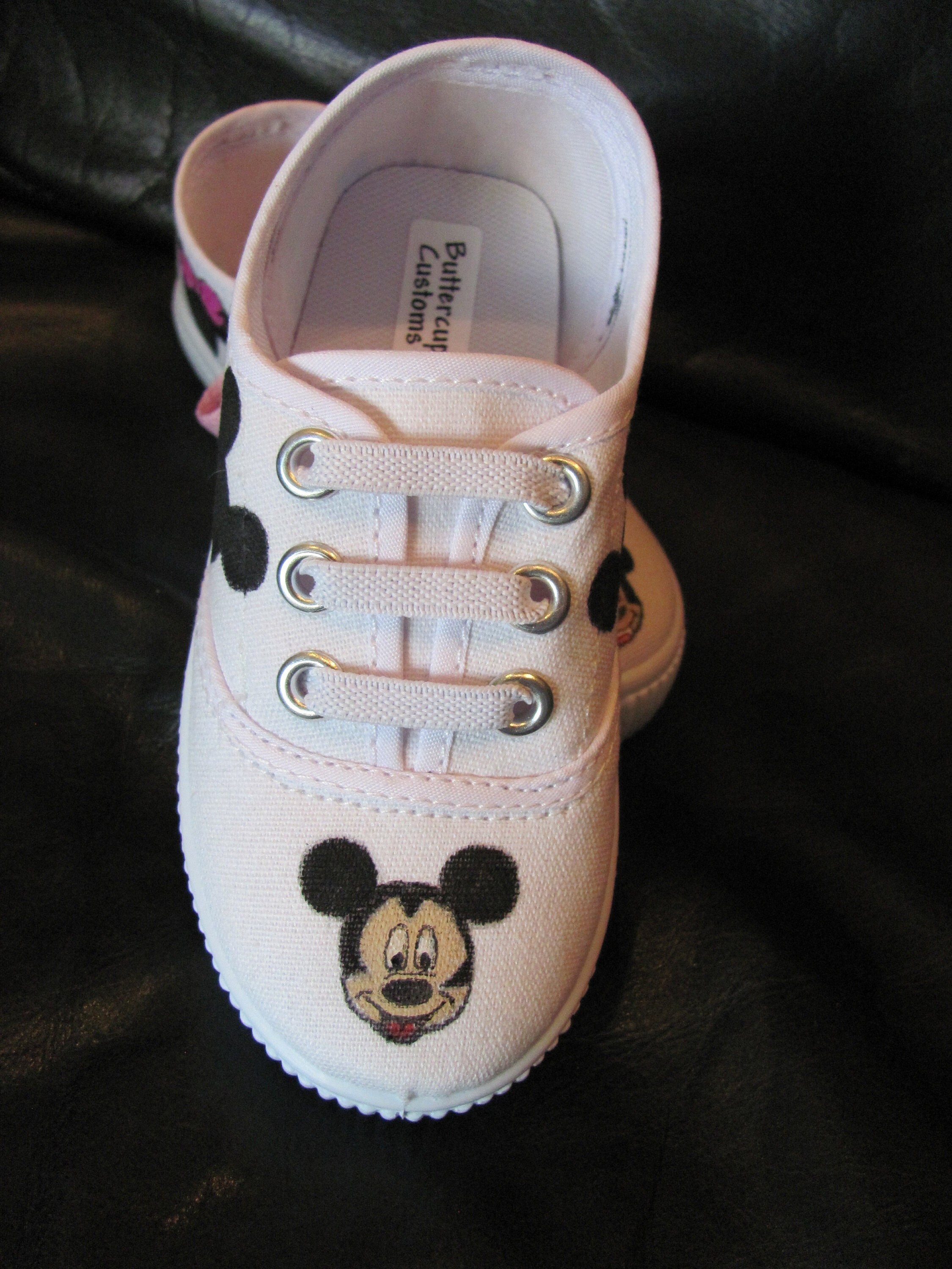Hand Painted Mickey Mouse Shoes - Etsy