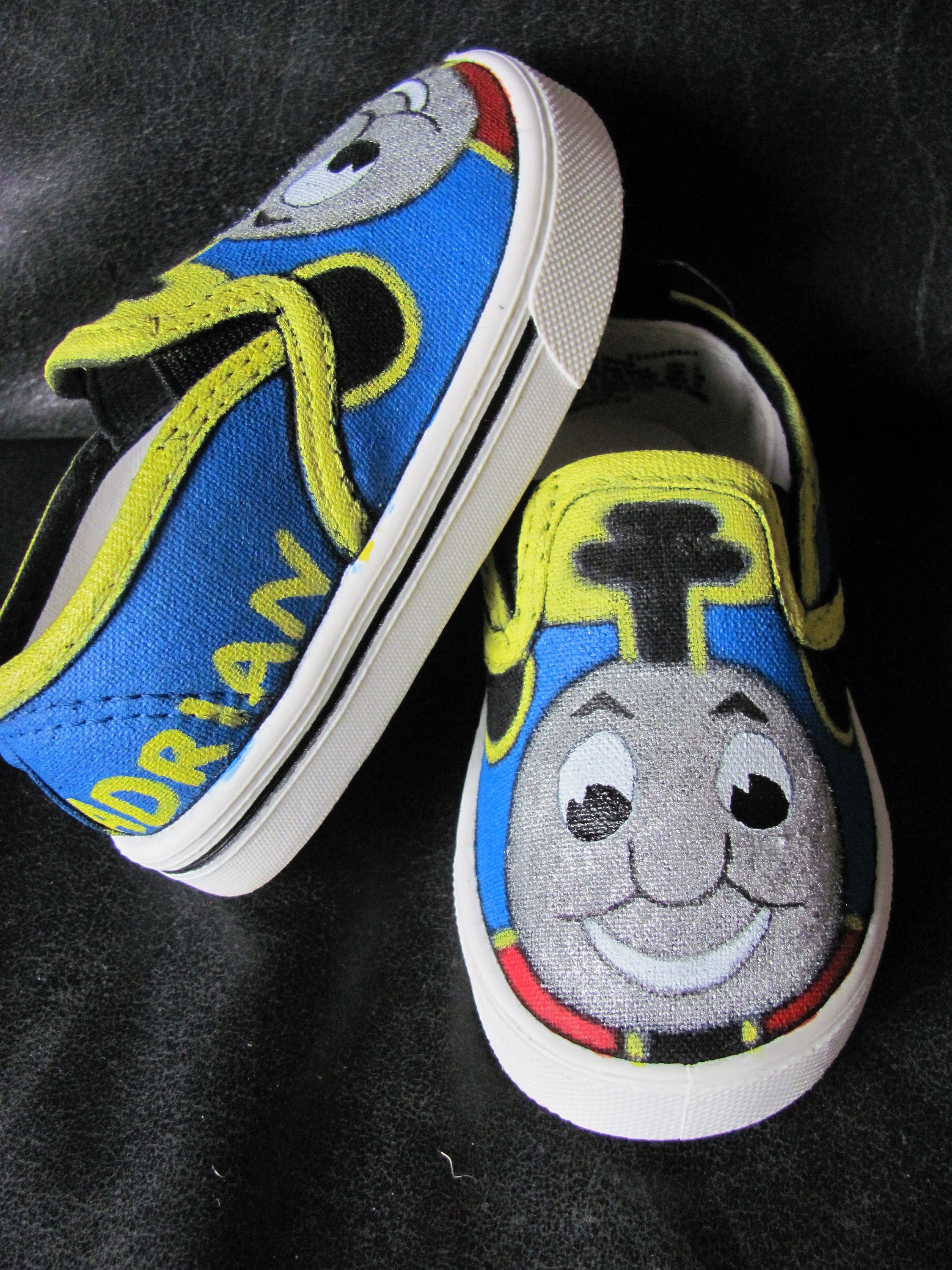 Hand Painted Custom Choo Choo Train Shoes - Etsy