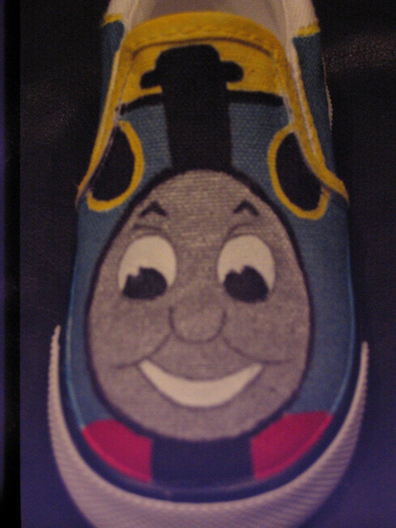 Hand Painted Custom Choo Choo Train Shoes - Etsy