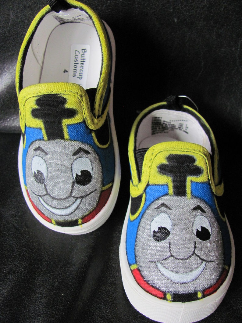 Hand Painted Custom Choo Choo Train Shoes - Etsy