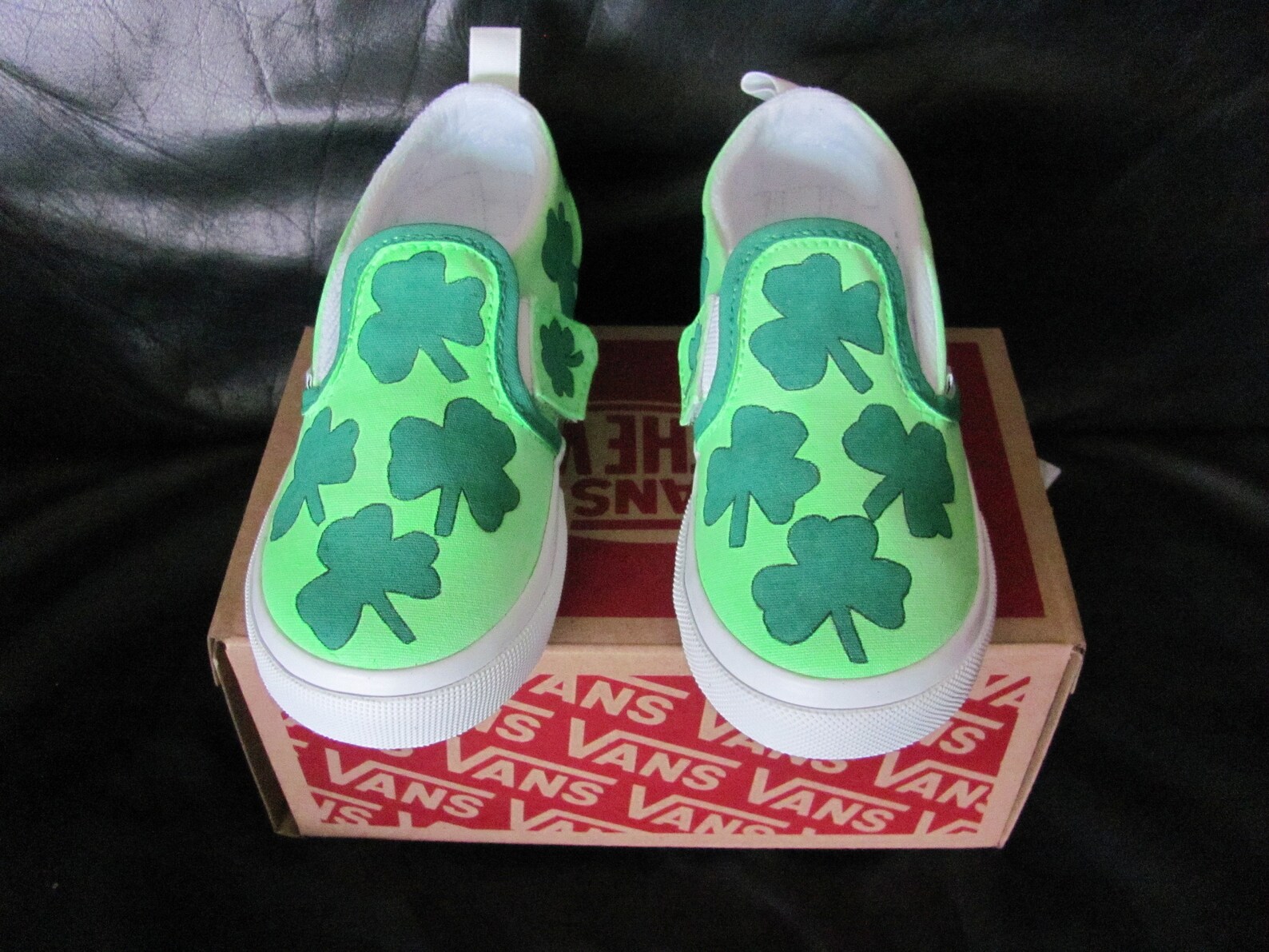 VANS St. Patty's Day Toddler / Kids Shamrock Shoes - Etsy