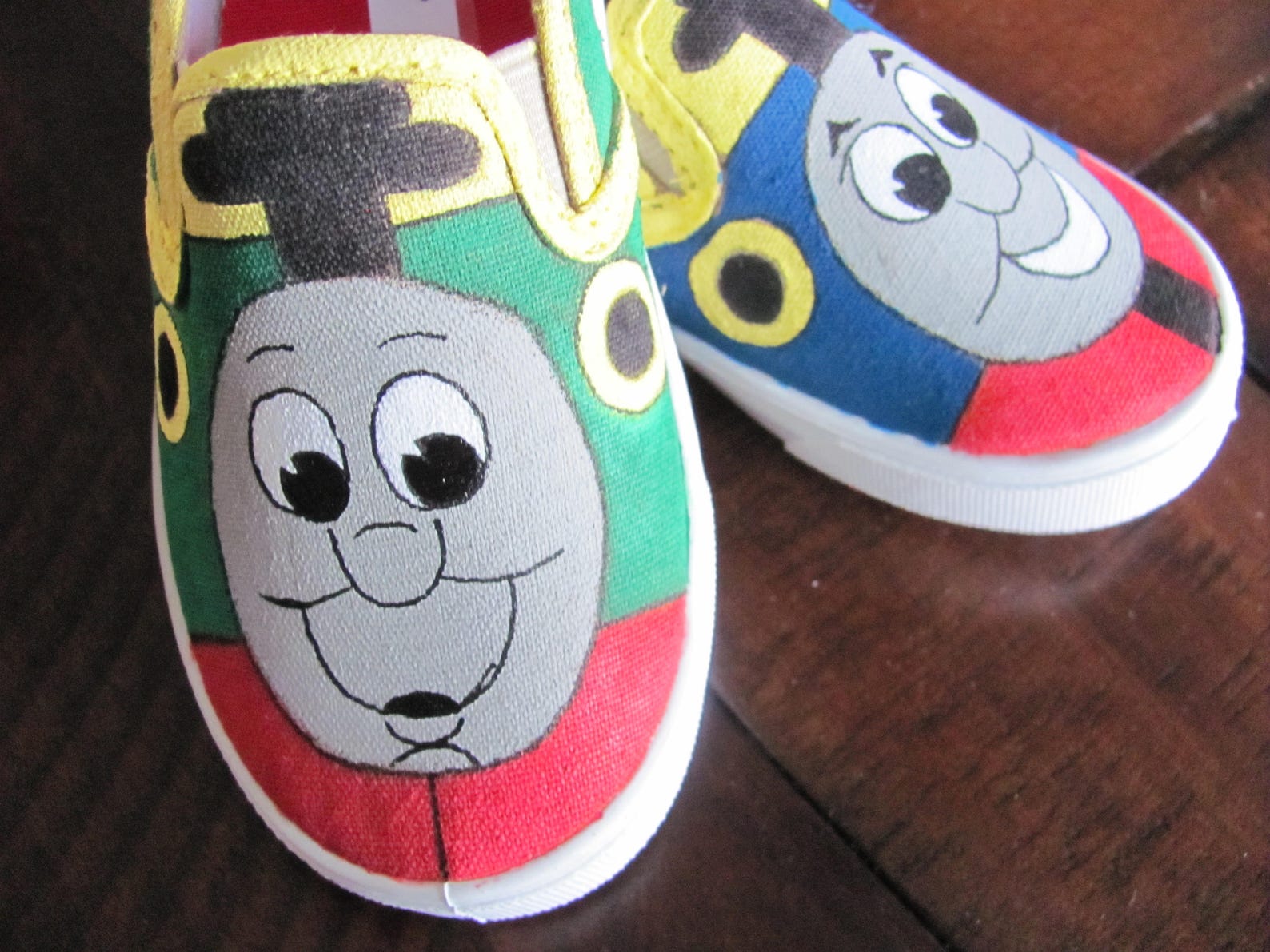 Choo Choo Train Shoes Custom Made Hand Painted - Etsy Ireland