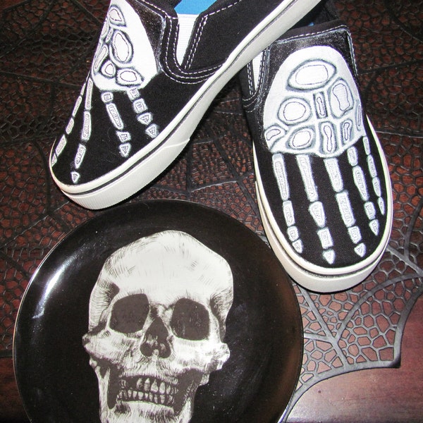 Skeleton Shoes - Etsy
