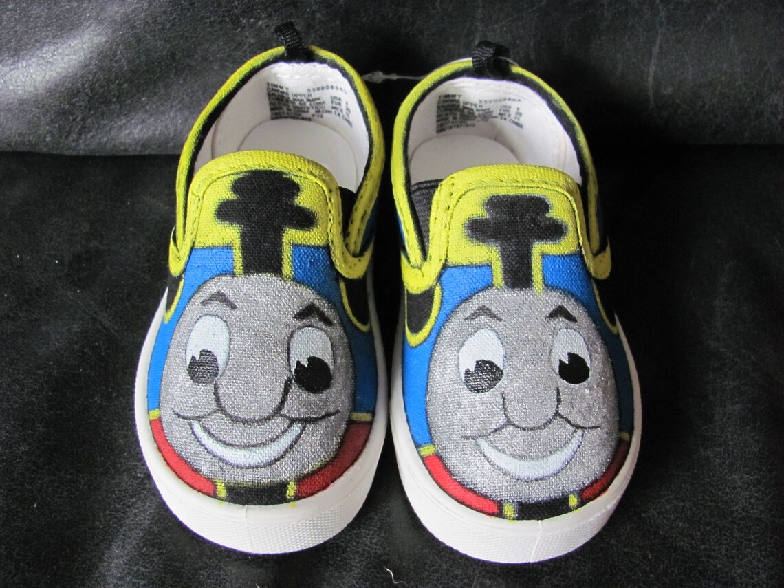 Hand Painted Custom Choo Choo Train Shoes - Etsy