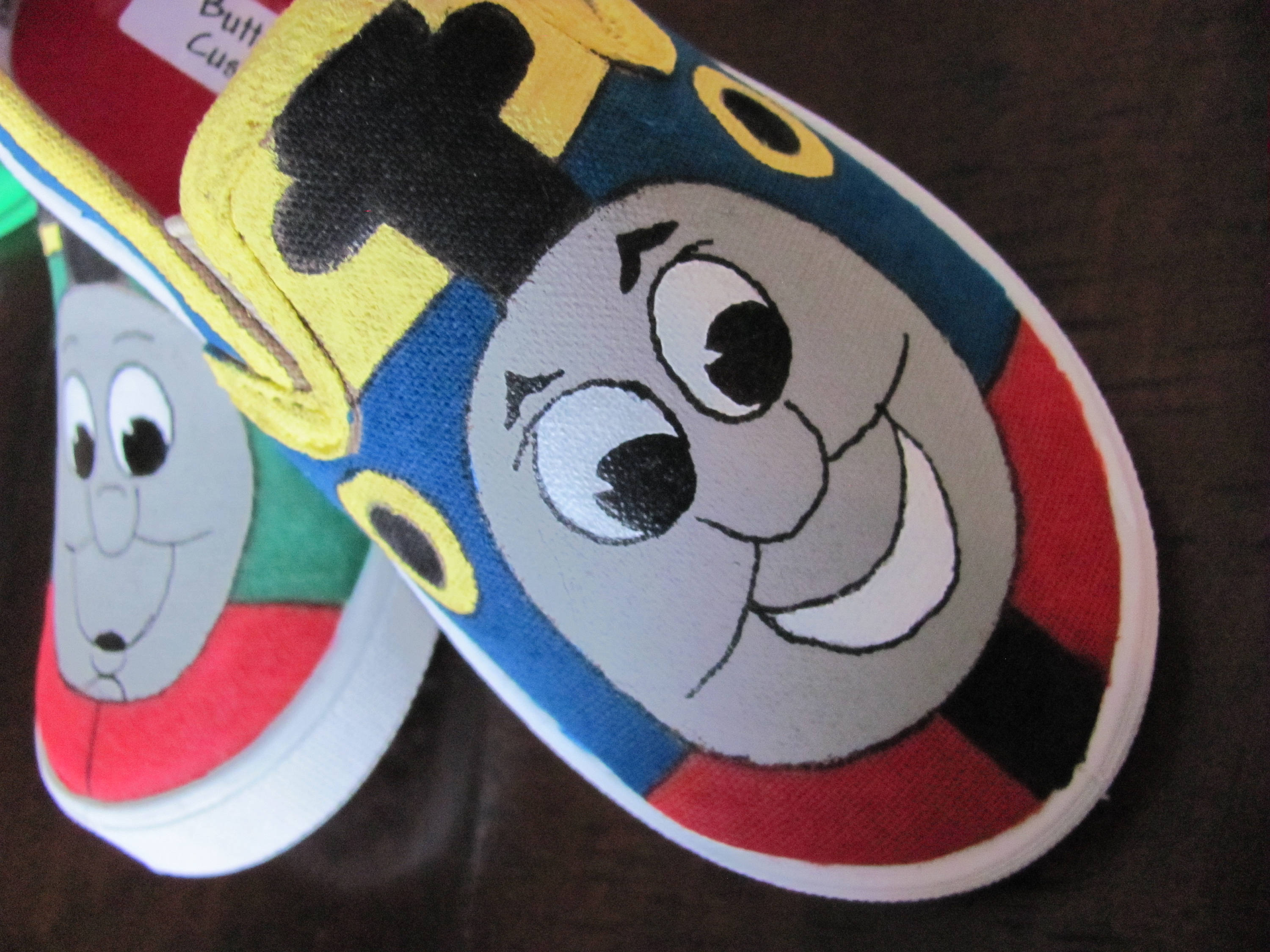 Choo Choo Train Shoes Custom Made Hand Painted - Etsy