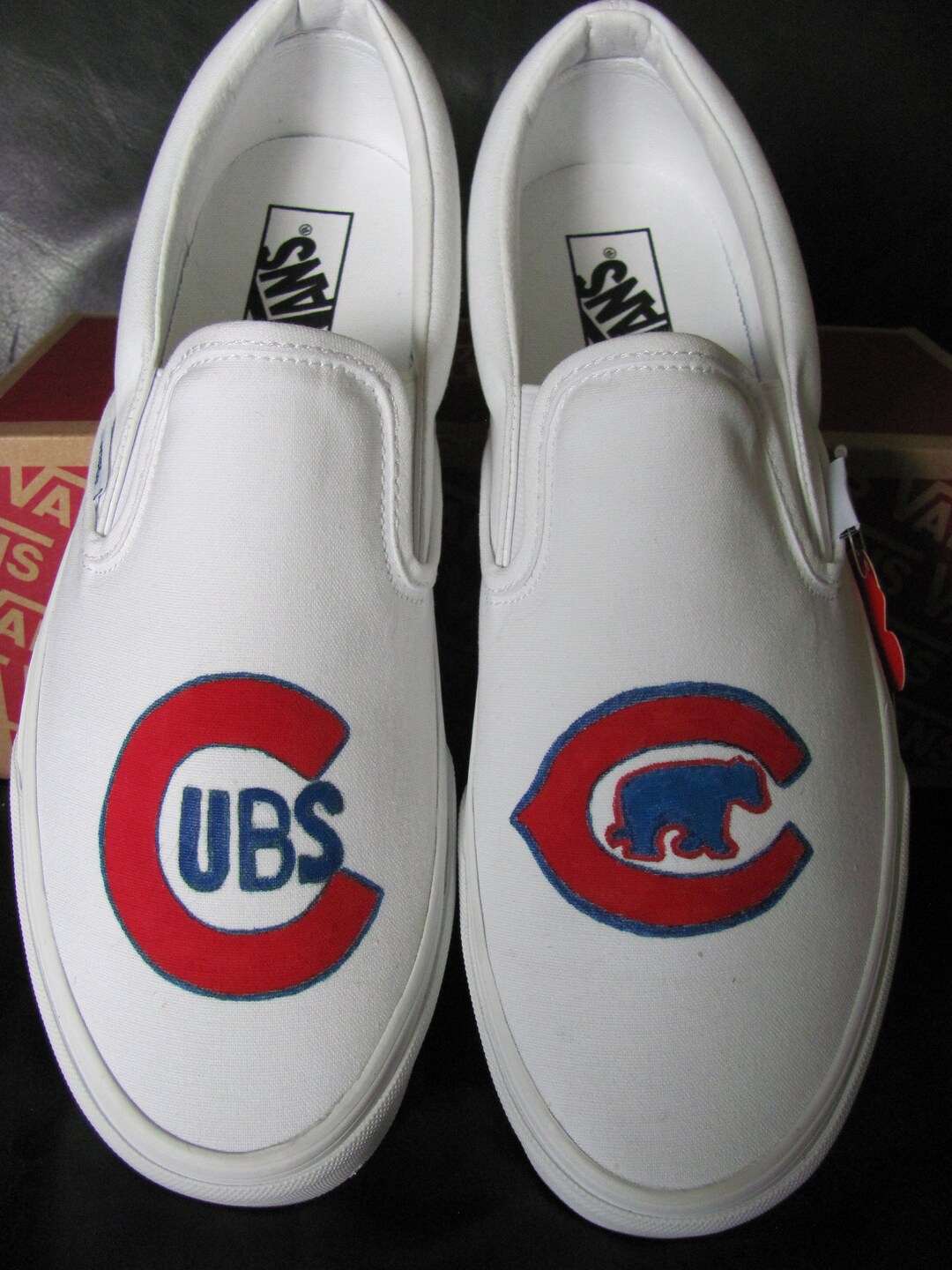 VANS Big Kids / Youth Da Cubs handbemalte Schuhe - Etsy Österreich