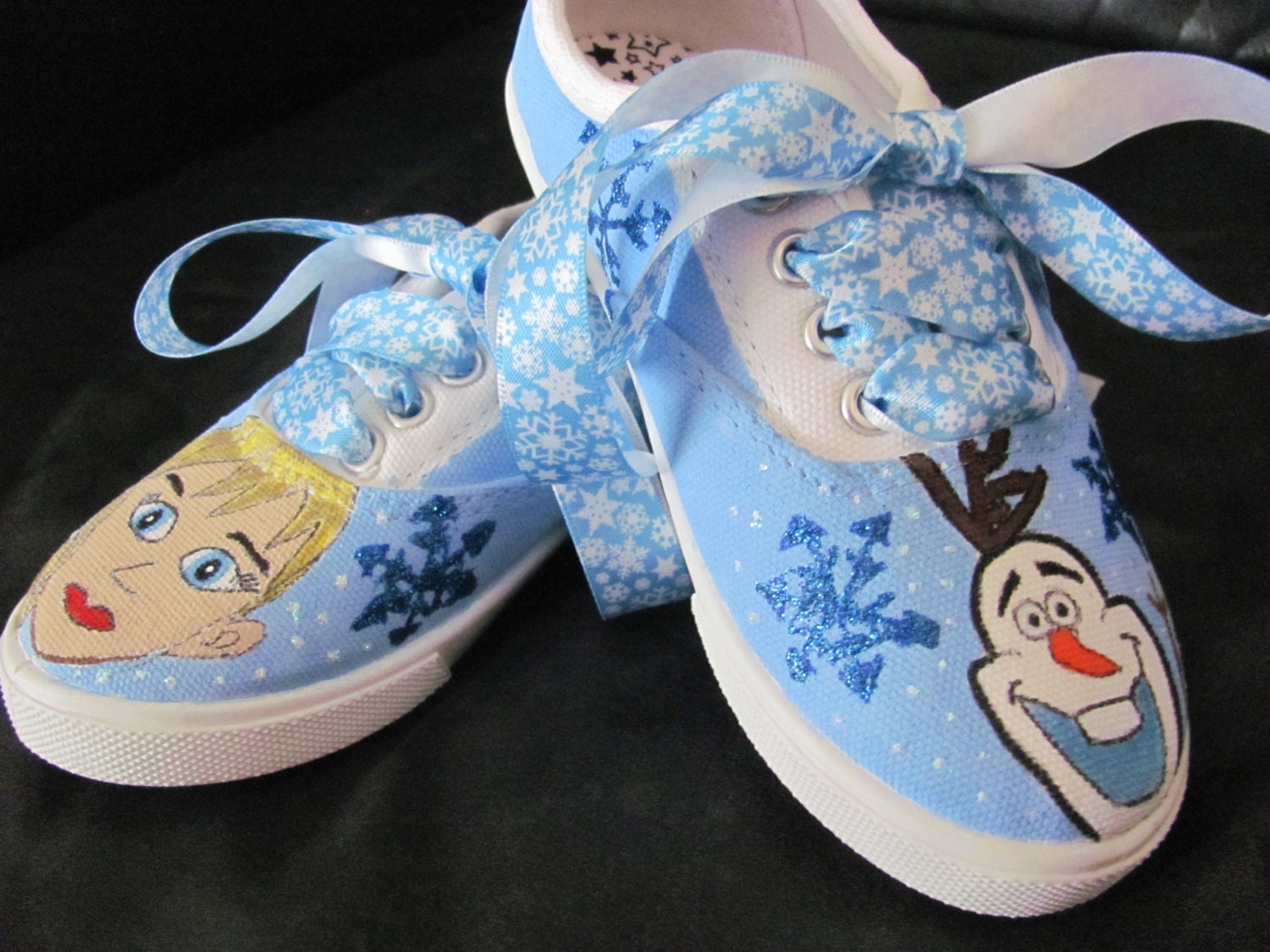 Frozen Olaf and Elsa Let It Go Hand Painted Shoes - Etsy