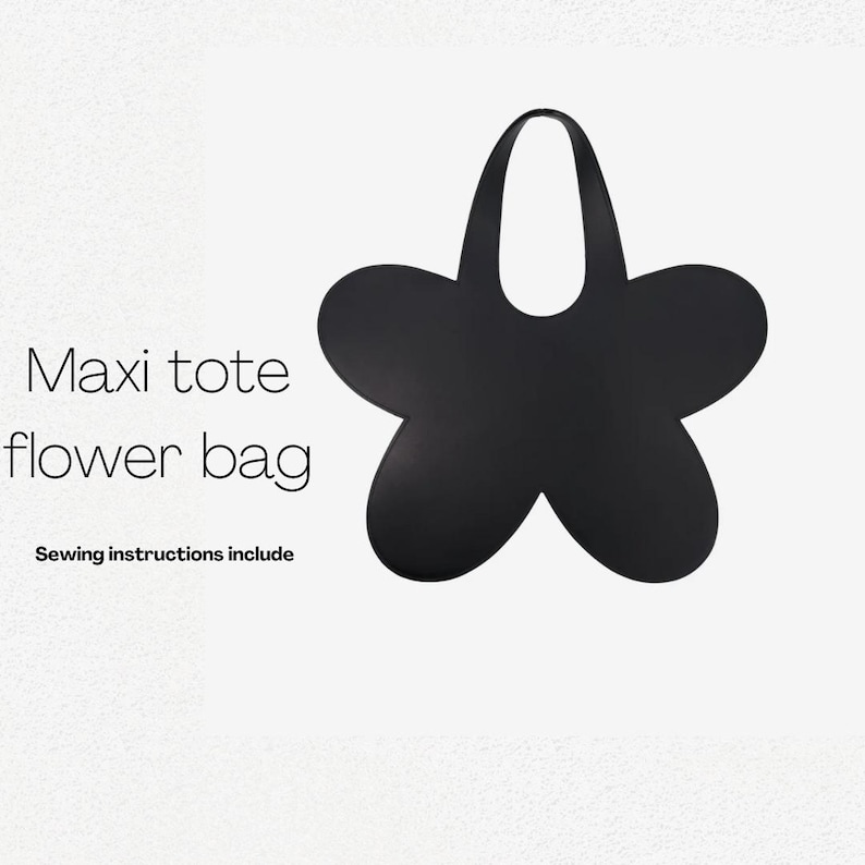 Daisy Flower Tote Bag: Vintage Style Statement Bag (PDF Sewing Pattern ...