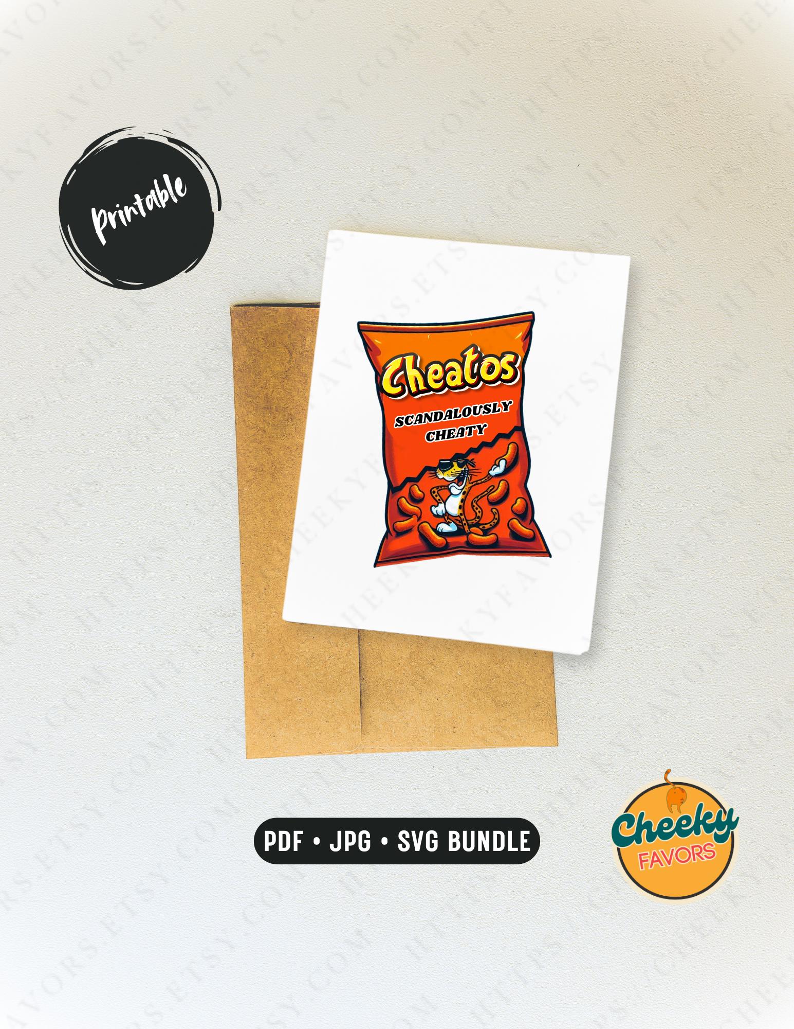 CHEATOS Breakup Printable Greeting Card, Hilarious Divorce Card for ...