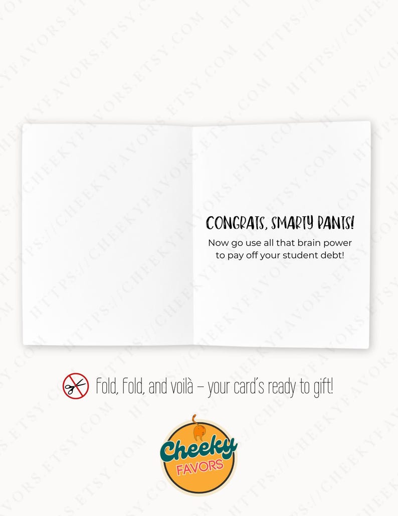 Congrats Smarty-pants SVG, Graduation Greeting Card PDF, Smarties Theme ...