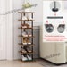 7 Tier Corner Shoe Rack | Entryway Shoe Rack | Tall Shoe Rack | Shoe ...