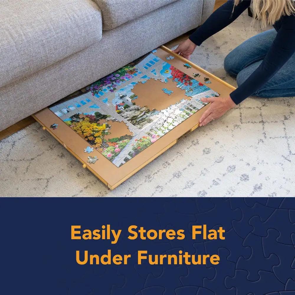 Rotating Wooden Plateau With Drawers | 1000-piece Jigsaw Puzzle Table ...