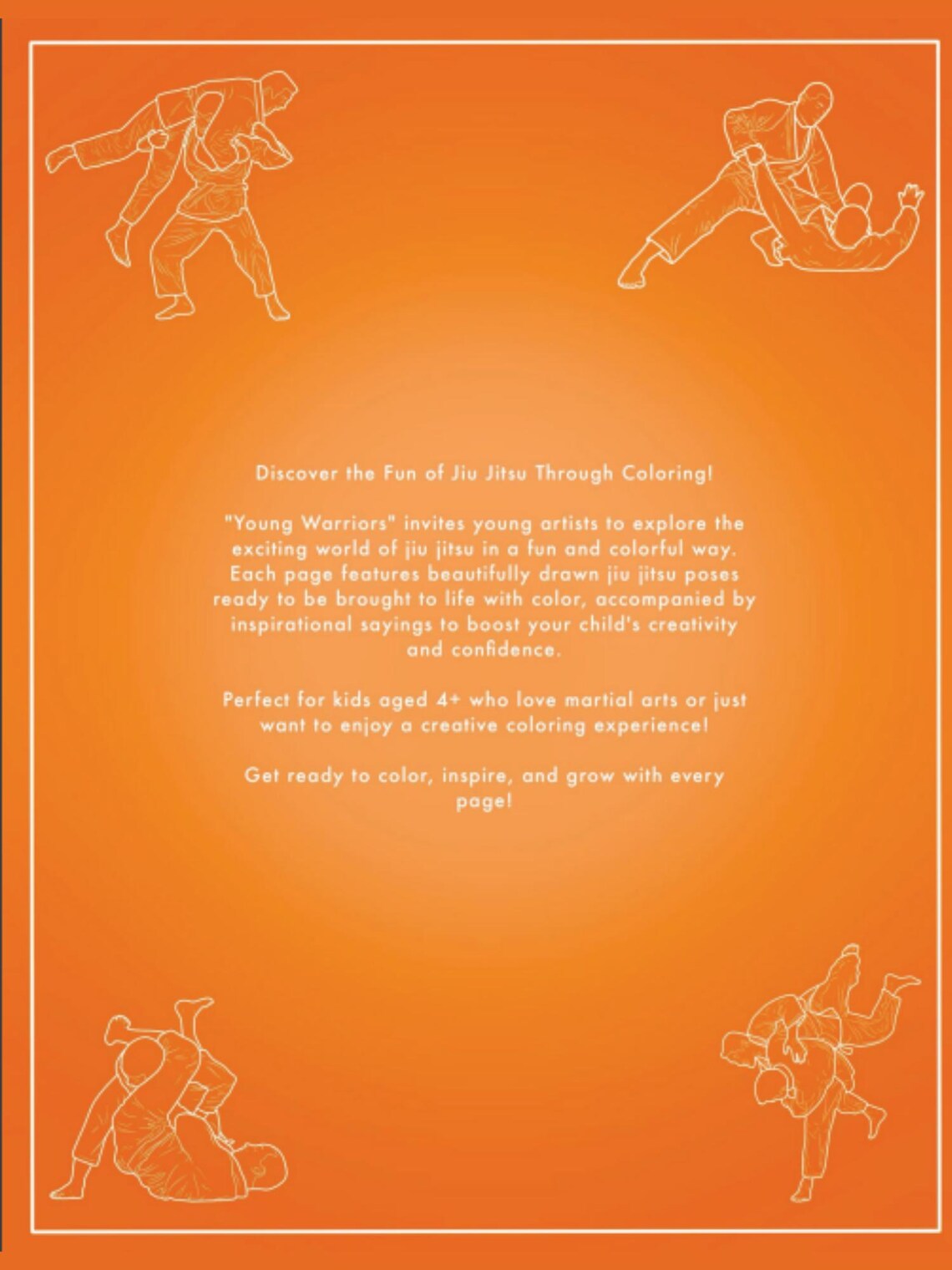 Jiu Jitsu Coloring Book for Young Warriors: Embrace the Art of Jiu ...