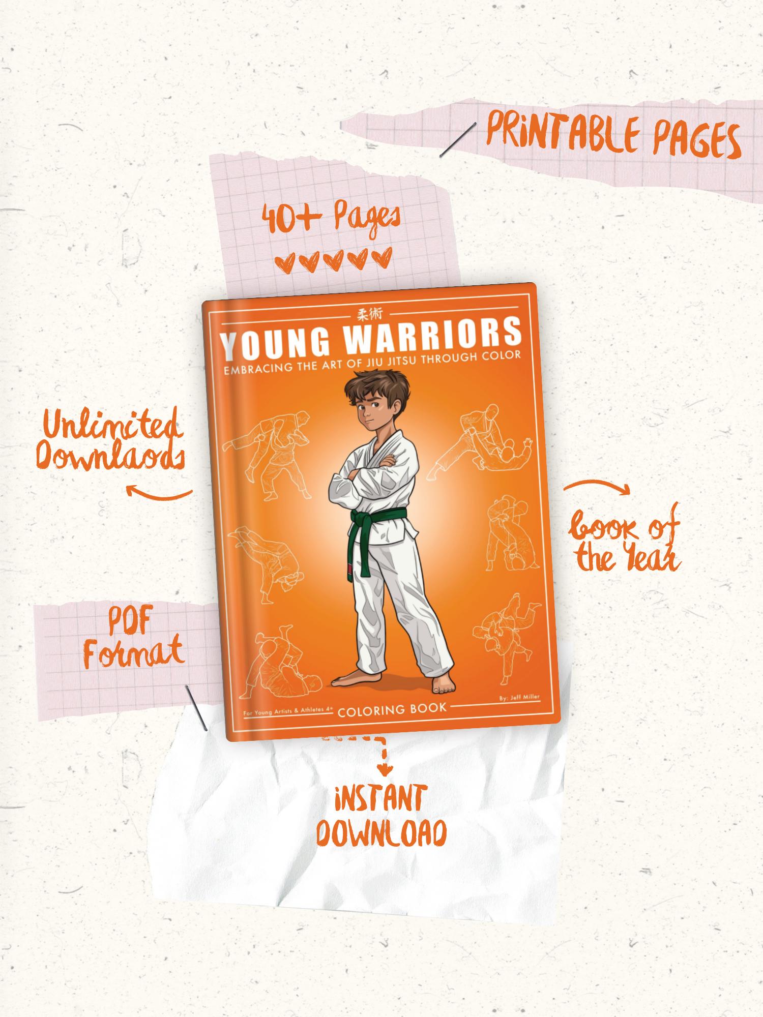 Jiu Jitsu Coloring Book for Young Warriors: Embrace the Art of Jiu ...