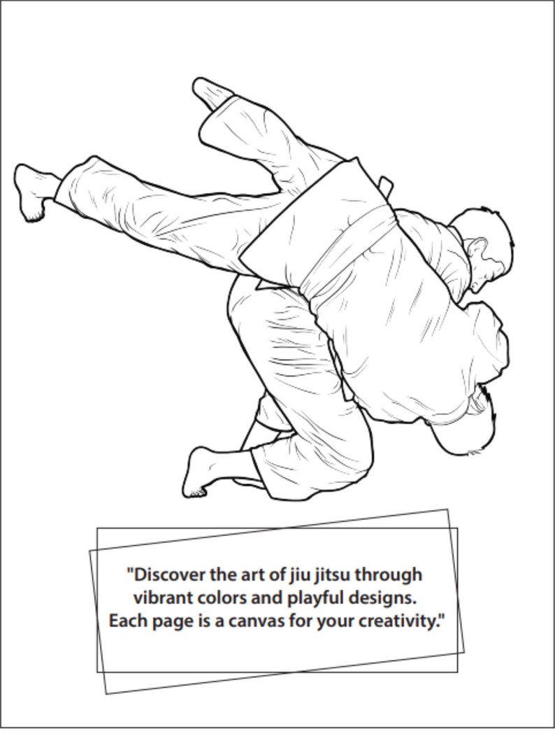 Jiu Jitsu Coloring Book for Young Warriors: Embrace the Art of Jiu ...