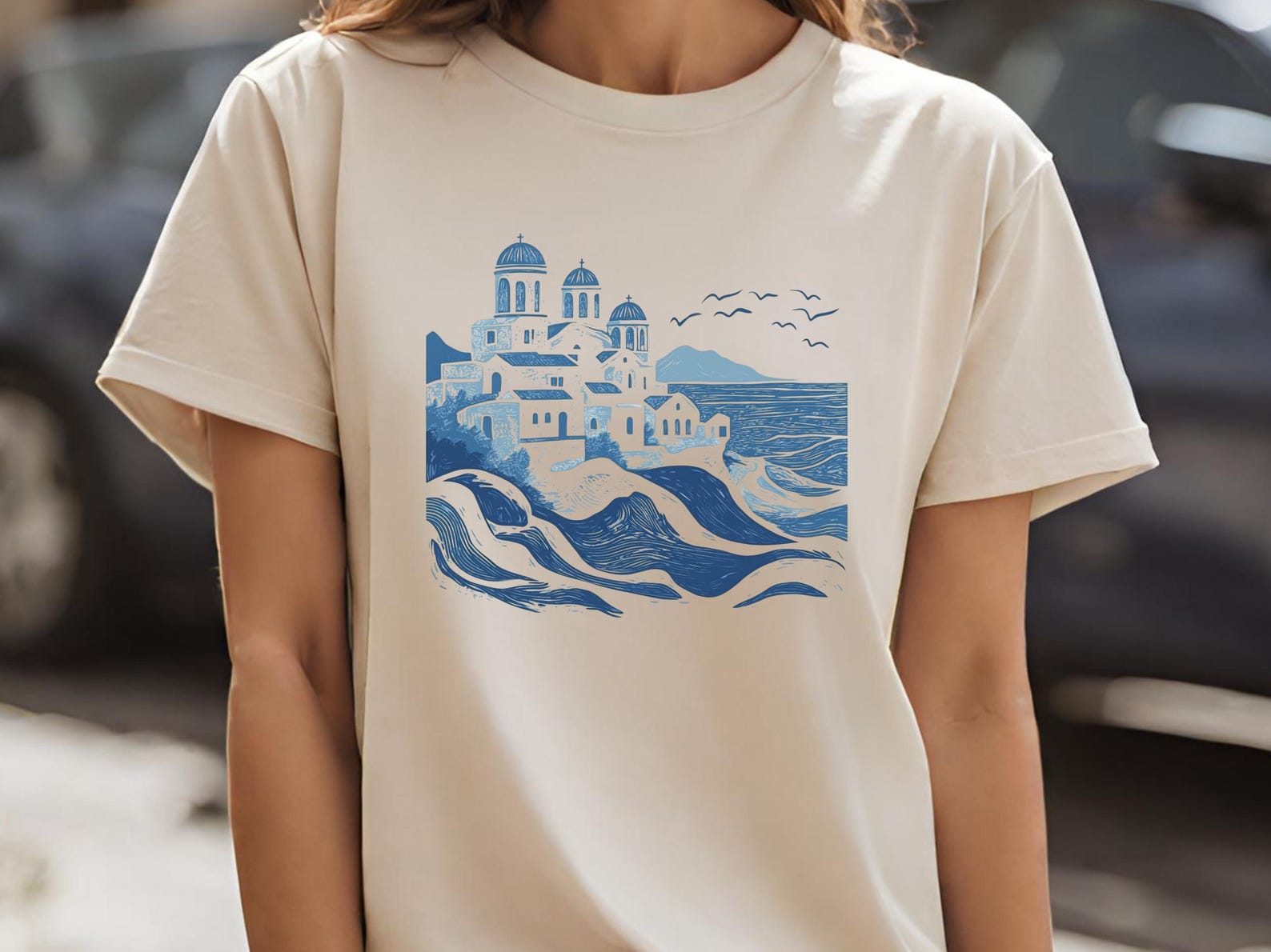 Minimalist Greece Tee Shirt, Santorini Shirt, Greek T-shirt, Greece ...