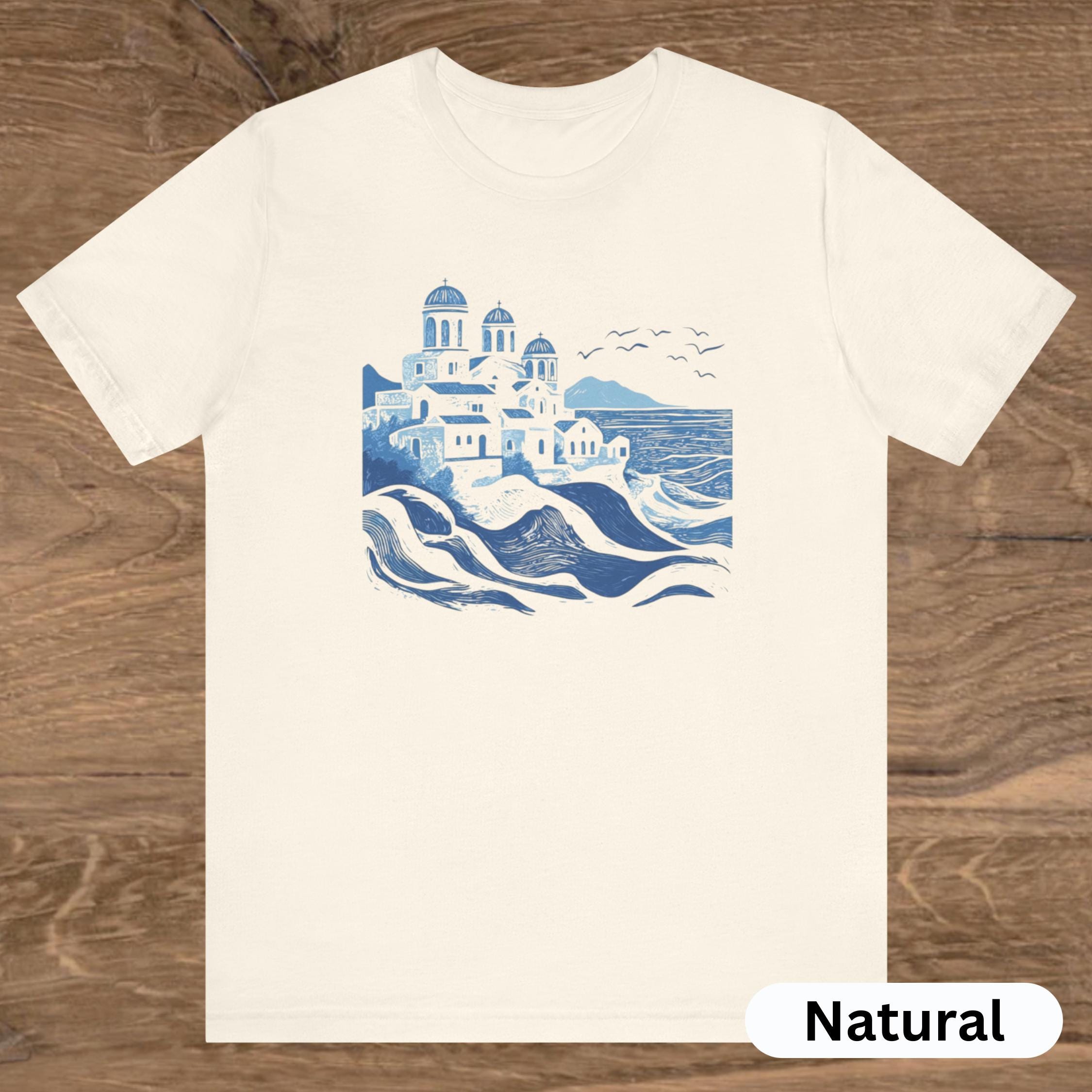 Minimalist Greece Tee Shirt, Santorini Shirt, Greek T-shirt, Greece ...