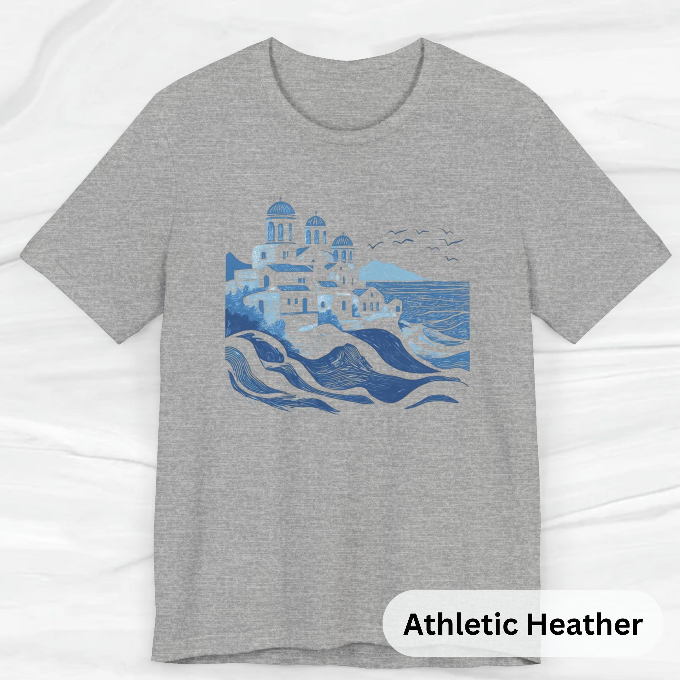 Minimalist Greece Tee Shirt, Santorini Shirt, Greek T-shirt, Greece Lover Tee, Cool Travel Shirt ...