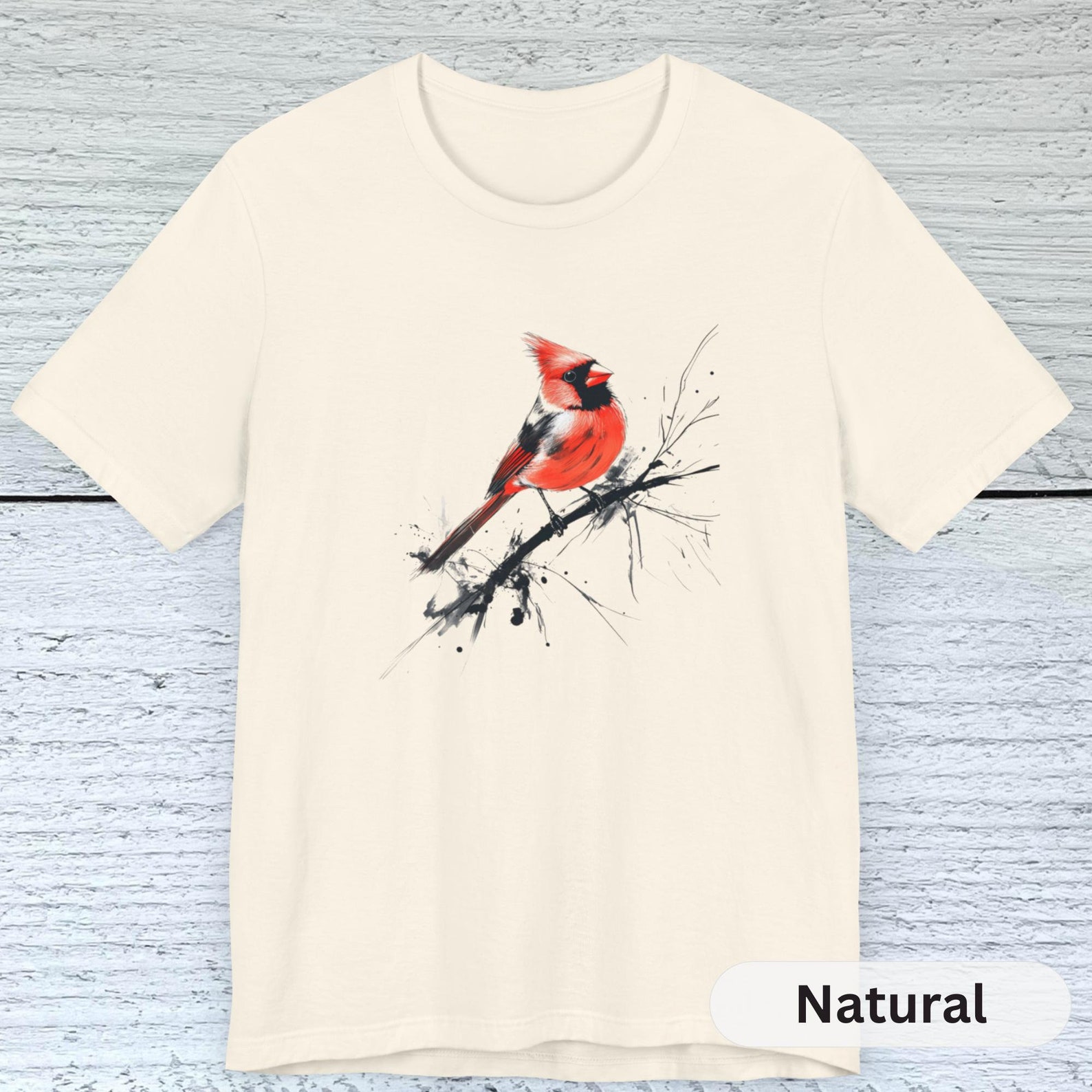Artistic Cardinal Shirt, Bird Tshirt, Nature Shirt, Gift for Birder ...