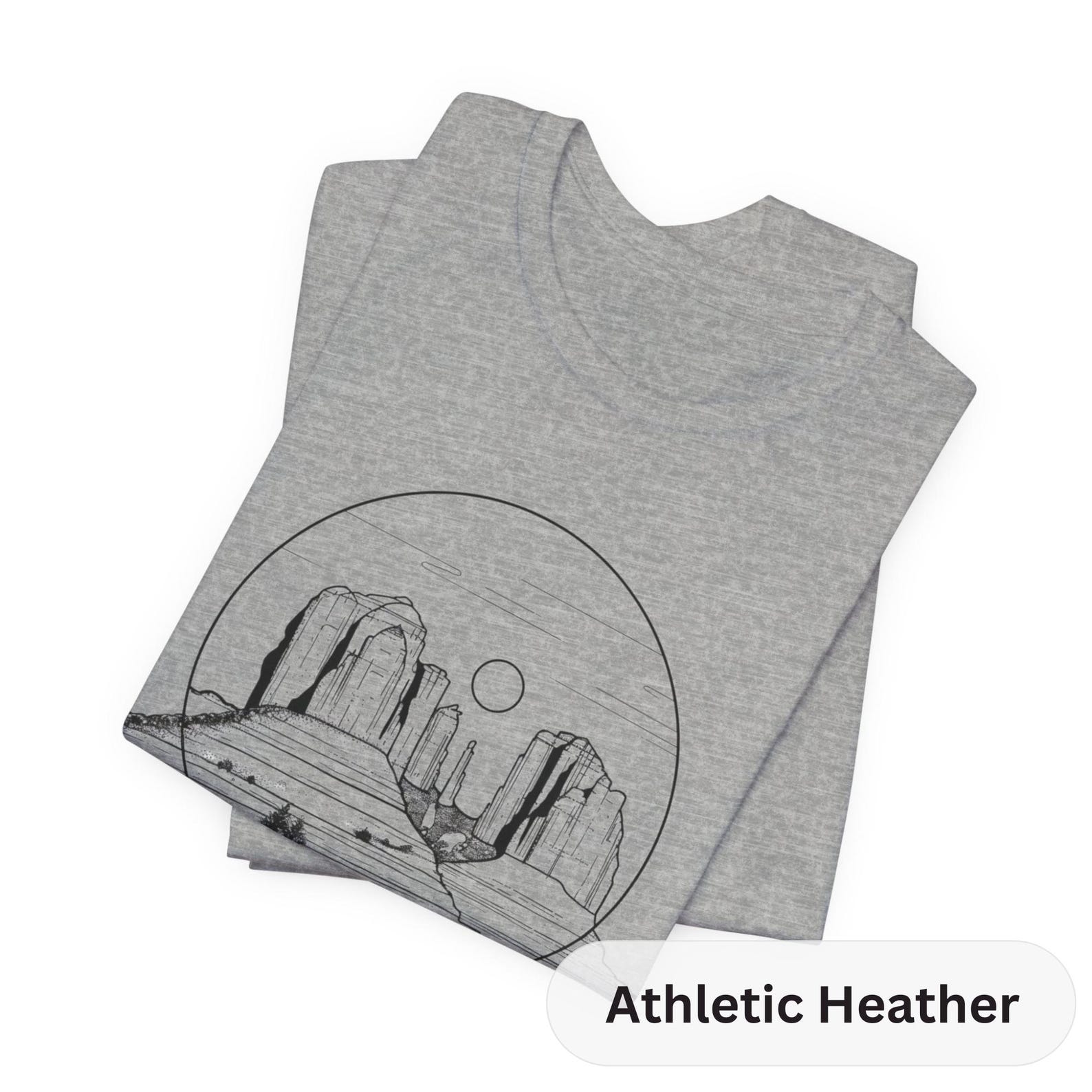 Minimalist Desert Shirt, Sedona Shirt, Red Rocks Shirt, Hiking Tee ...