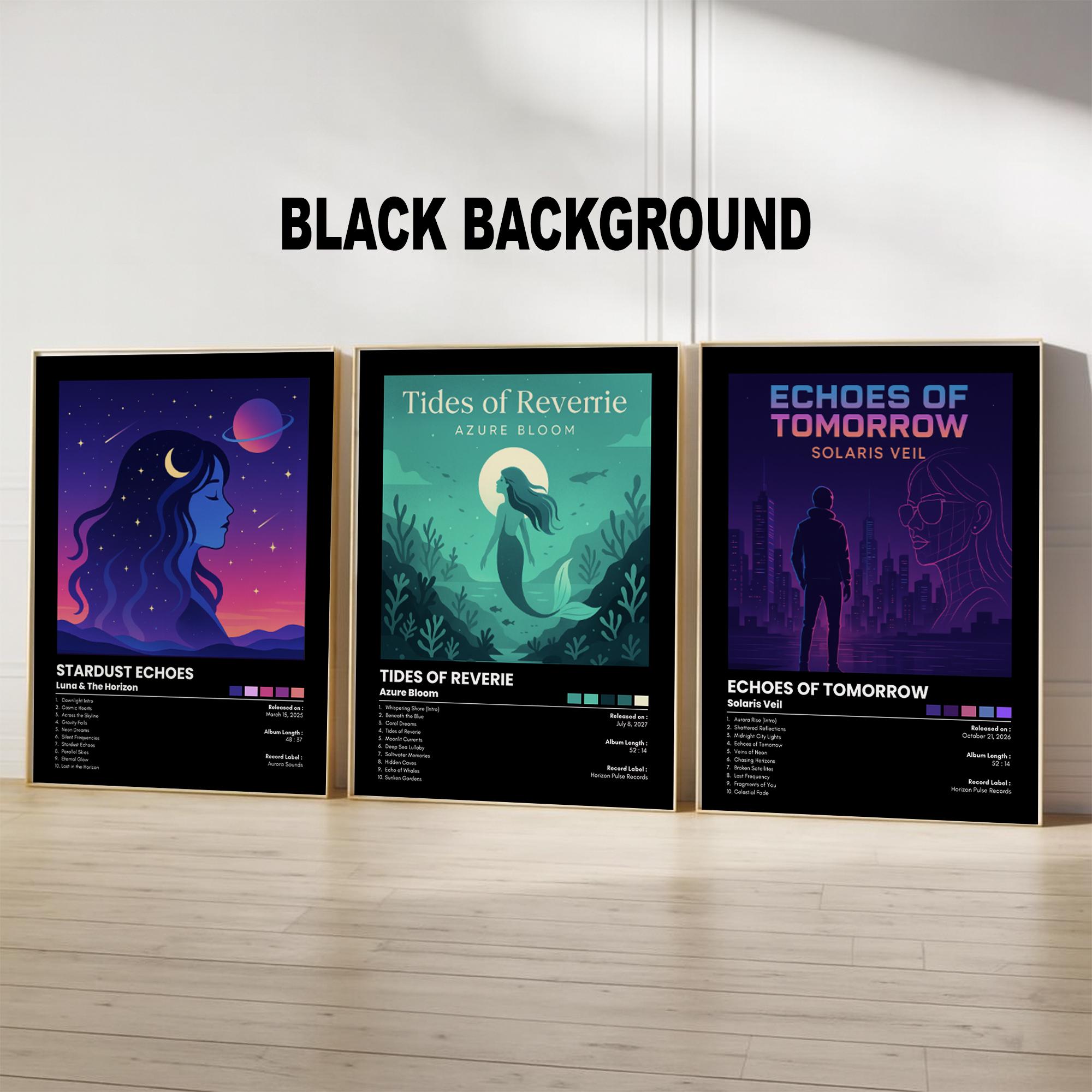 Set of 4 Custom Album Posters | Request Any Album | Personalised Room ...