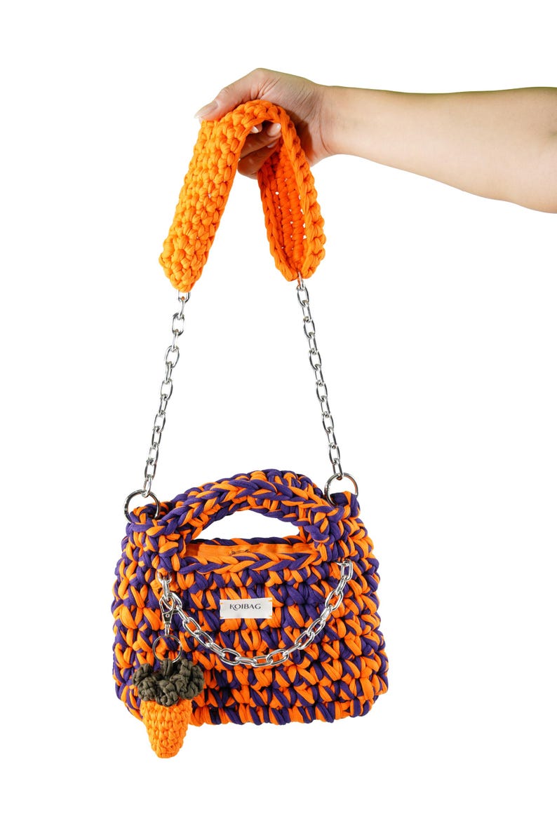 Discus-handmade Bag, Crochet Bag, Hand Knitted Bag, Combed Yarn ...