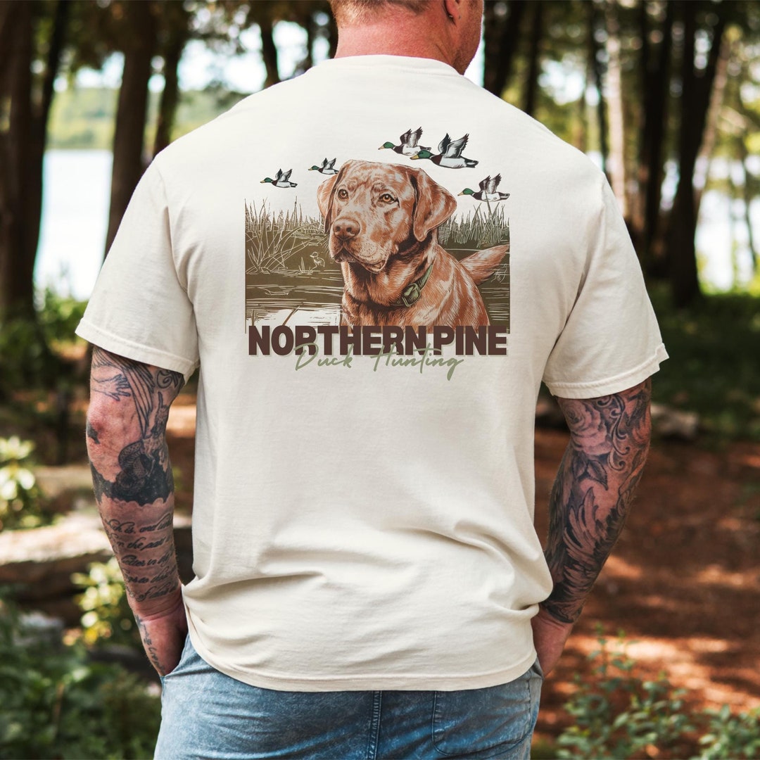 Duck Hunting Shirt Red Lab Hunting Gift Duck Hunter Bird Dog T-shirt ...