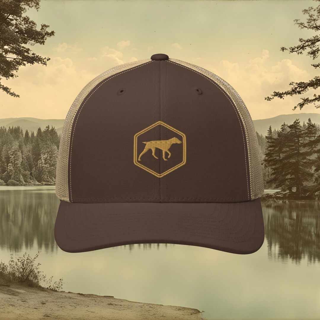 German Shorthair Pointer Trucker Hat | Embroidered Bird Dog Cap | Tails ...
